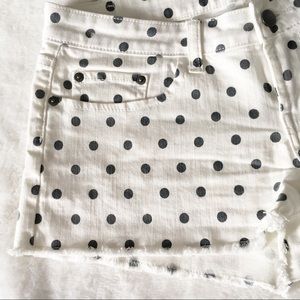 bp | Shorts | Nordstrom Bp White Dot Cutoff Denim Shorts | Poshmark